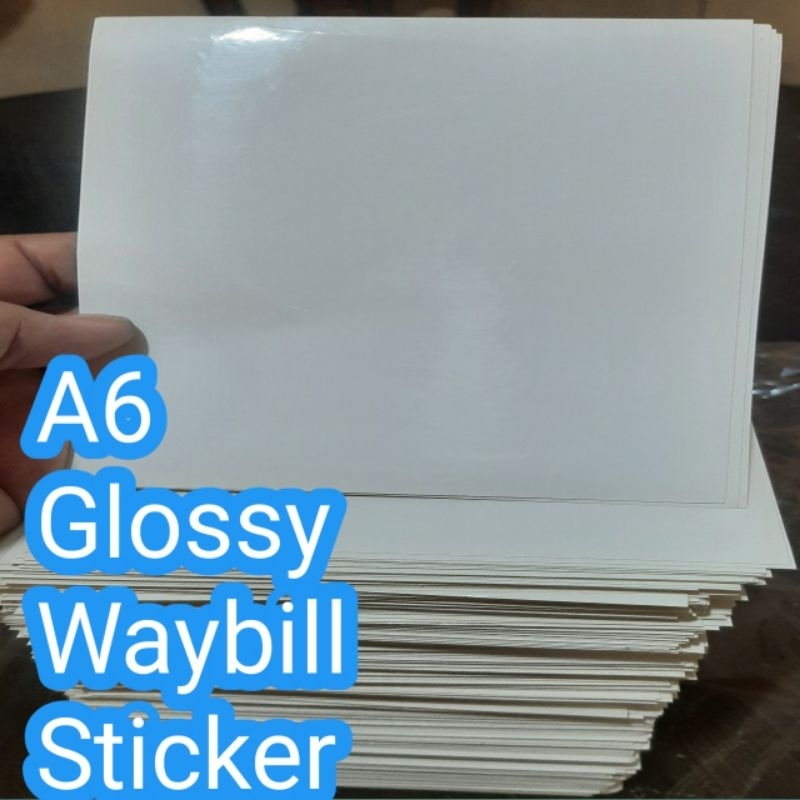 A6 100sheets WAYBILL Sticker /Glossy/Matte Shopee Printable Sticker ...
