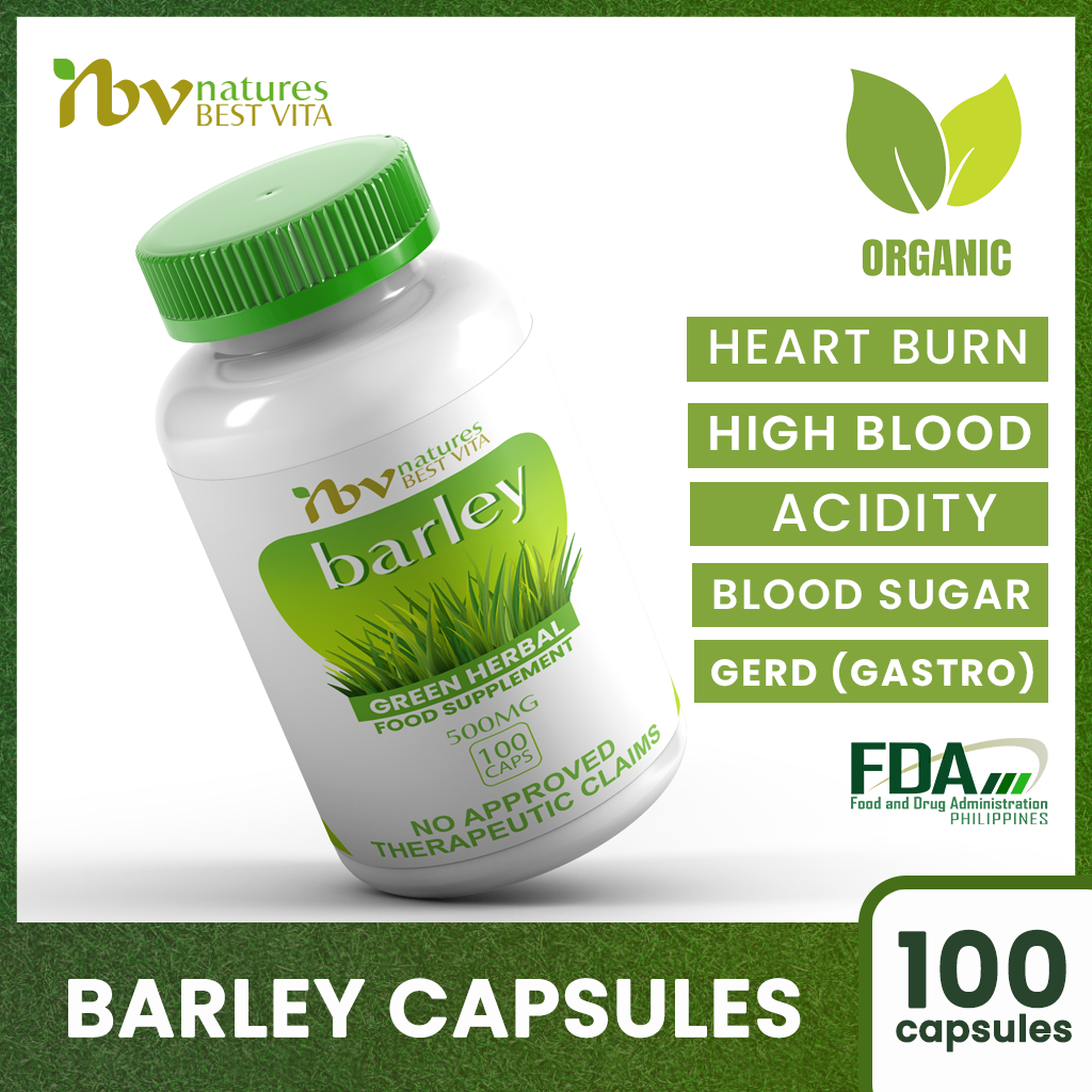 Pure Barley Capsules 100 Capsules 500mg | Shopee Malaysia