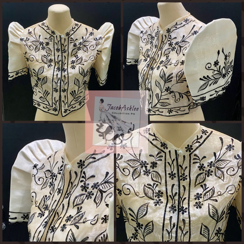 Filipiniana Bolero | Traditional top | embroidery design | Shopee Malaysia