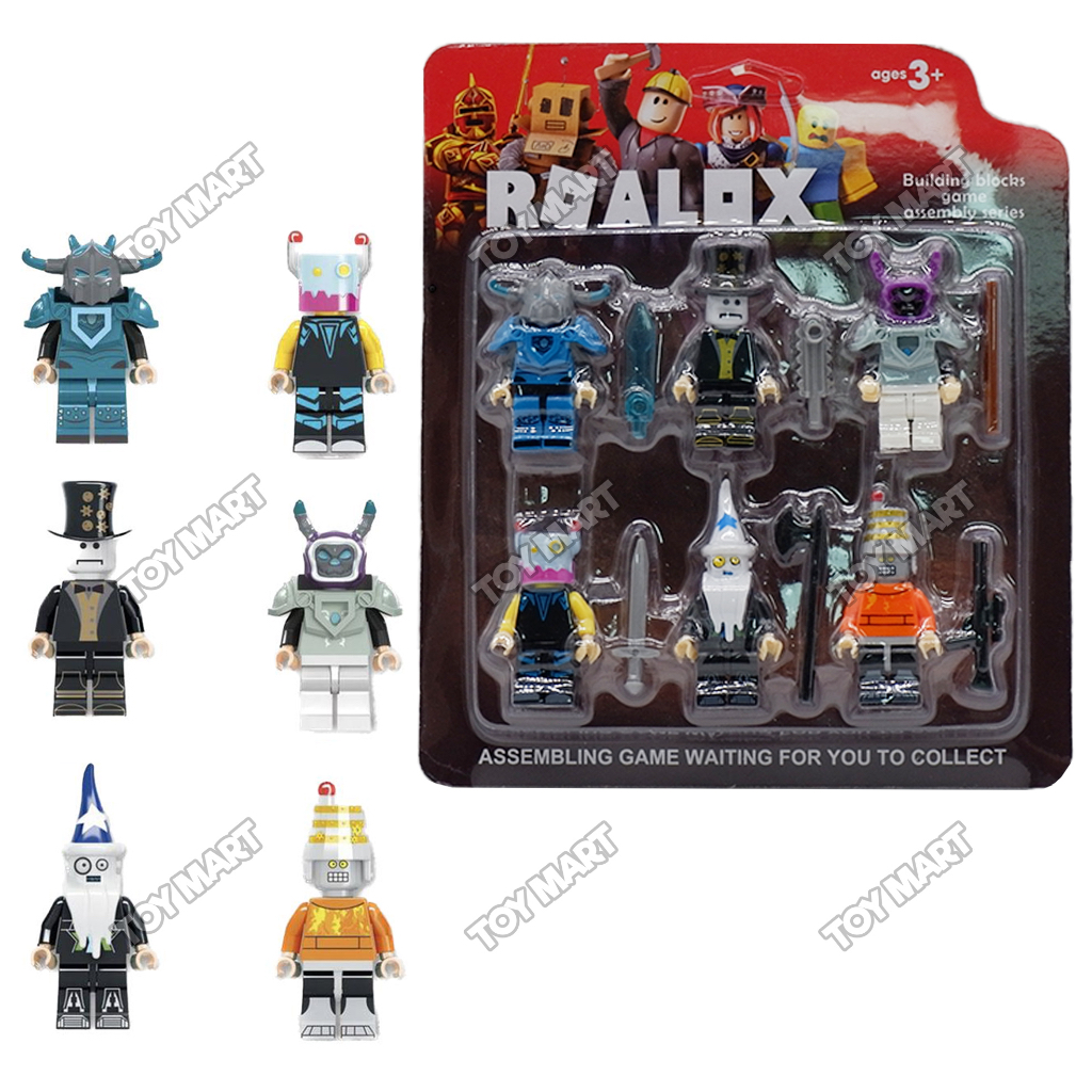 Roblox Heroes Action Minifigure Collectible Building Blocks Set with 6 ...