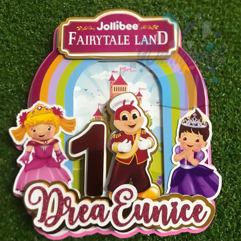 Jollibee Fairytale Land Cake Topper (3D/Layered) | Shopee Malaysia
