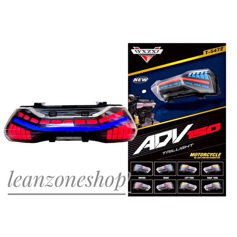 Honda Adv 150 Tail Light Assy Adv150 Rear Lamp Back Brake Signal Stop ...