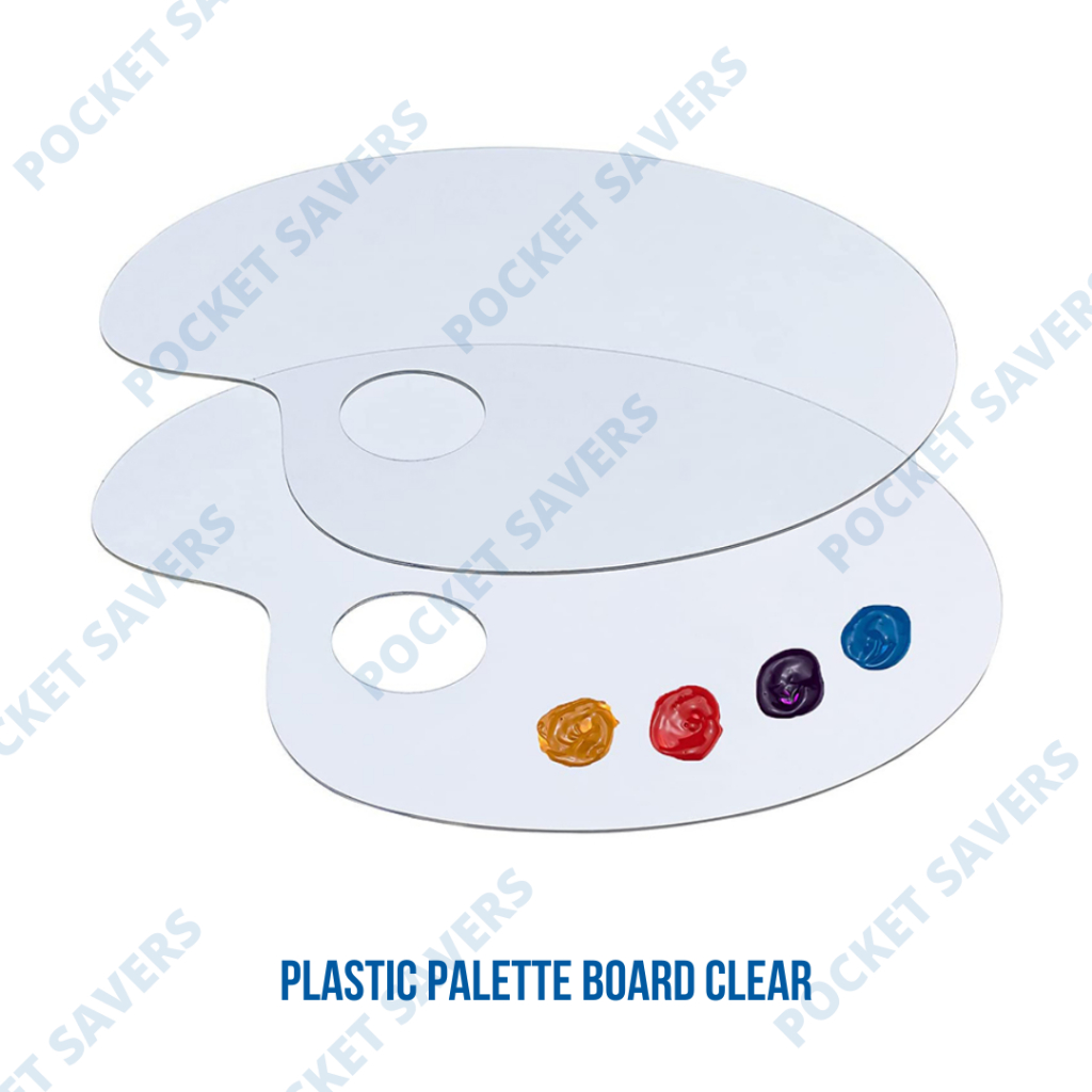 Clear Painting Palette Board (Acrylic Mixing Plate, Acrylic Watercolor ...