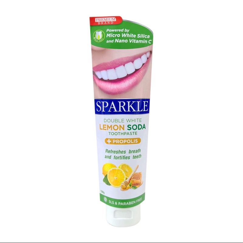 Sparkle Double White Lemon Soda Toothpaste 100g | Shopee Malaysia