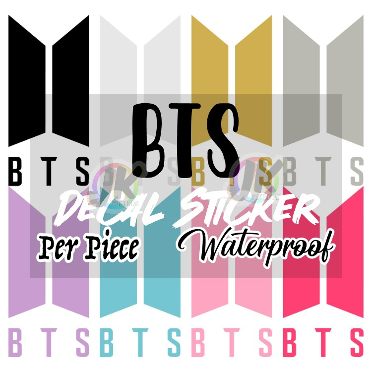 BTS Vinyl Decals for Tumblers, Laptops, Motors, Cars [1 PIECE] | Shopee ...