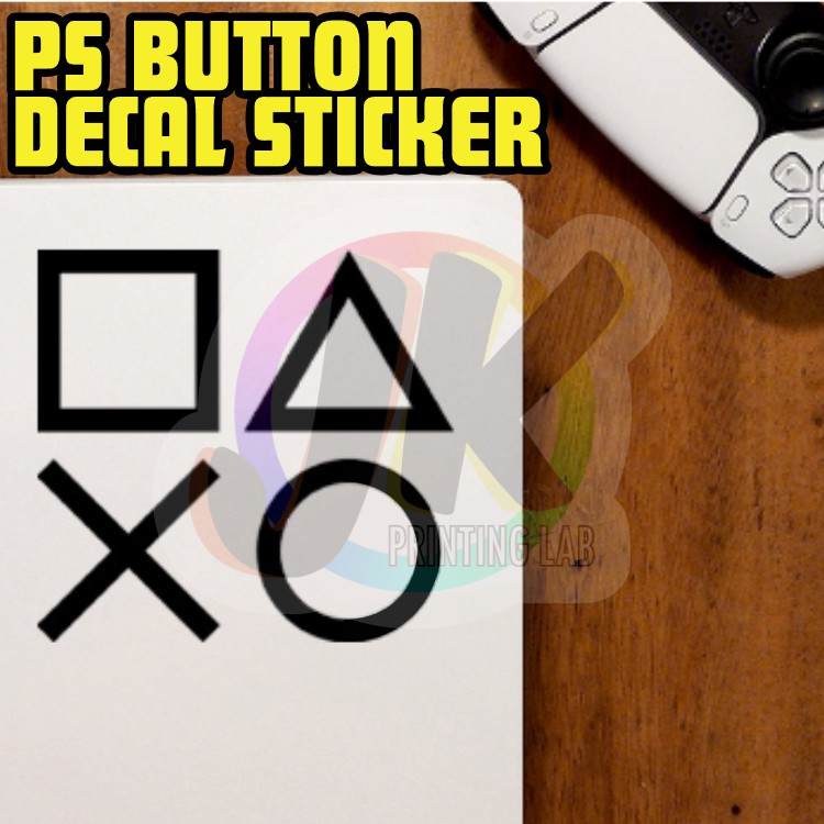 PlayStation Button Controller Vinyl Decals for Tumblers, Laptops ...