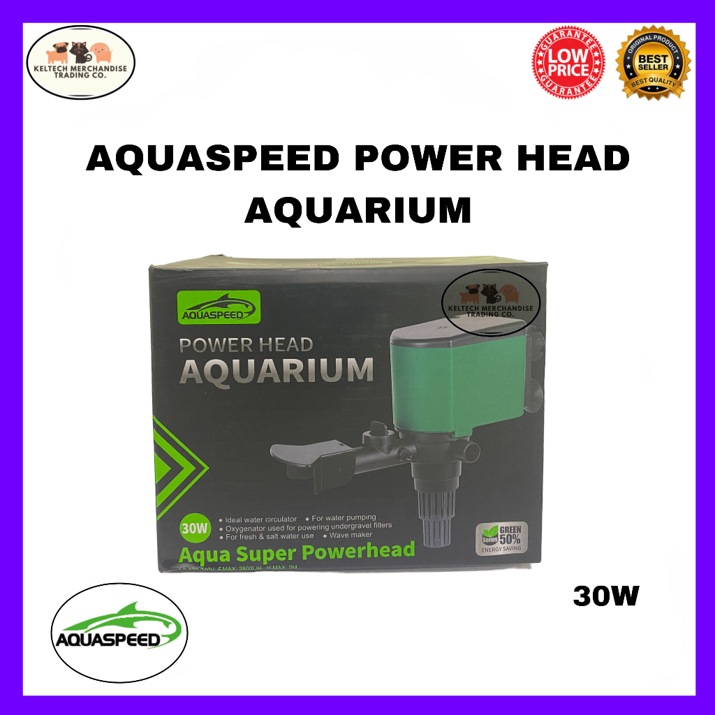 Aquaspeed Super Powerhead 30 Watts 2800L/h Energy Saving for Fish Tank ...