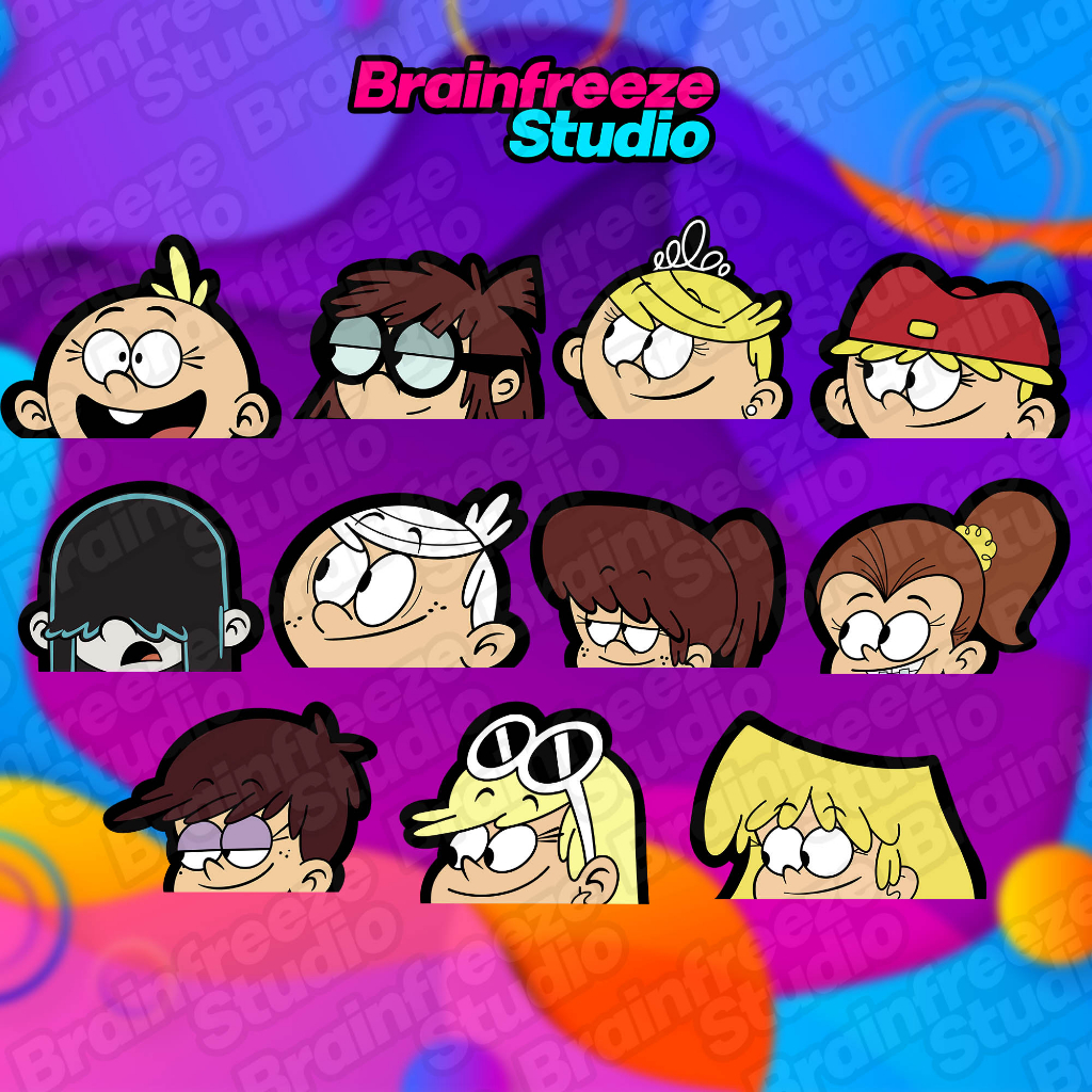 The Loud House Stickers - Glossy Waterproof Tear Resistant Peeker Car ...