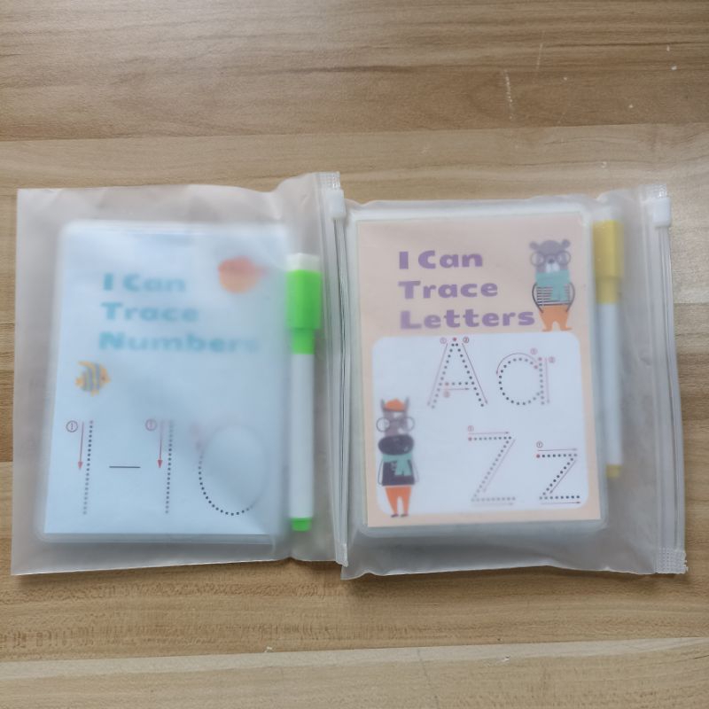 LAMINATED TRACING FLASHCARDS (Alphabet, Numbers 1-10 and 11-20 ...