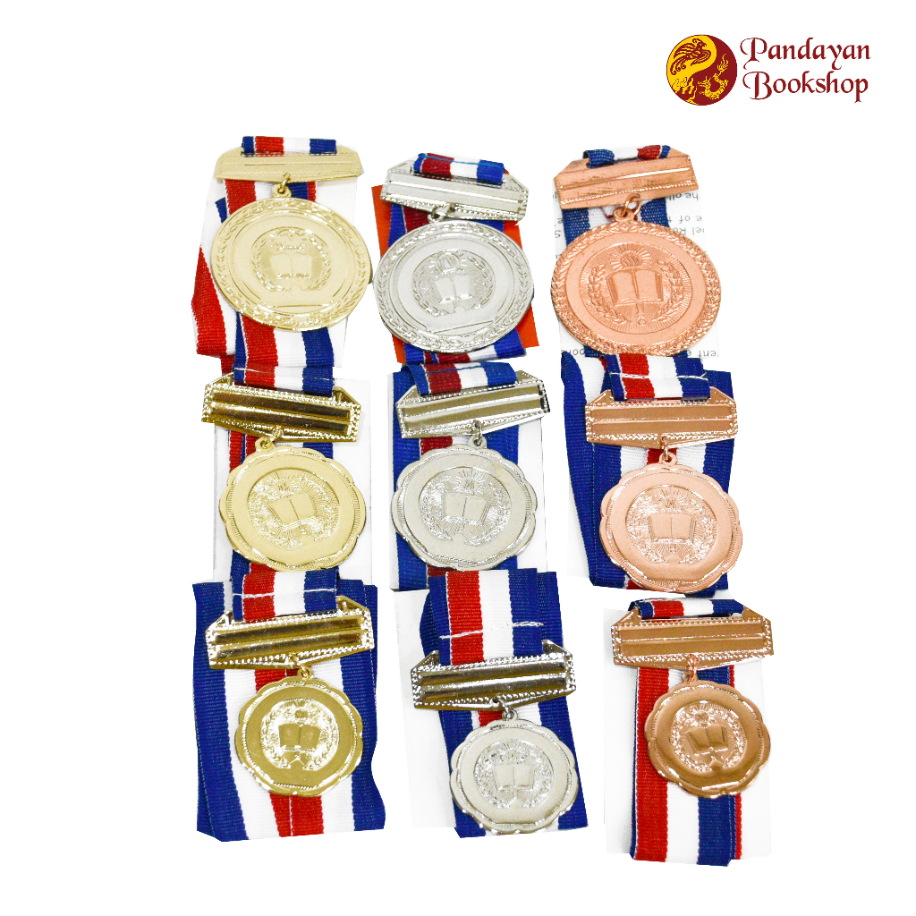 Academic Medal Book and Torch for Awards and Recognition (Gold | Silver ...