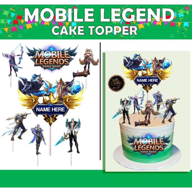 Mobile Legend Cake and cupcake toppers ( machine cut waterproof ...