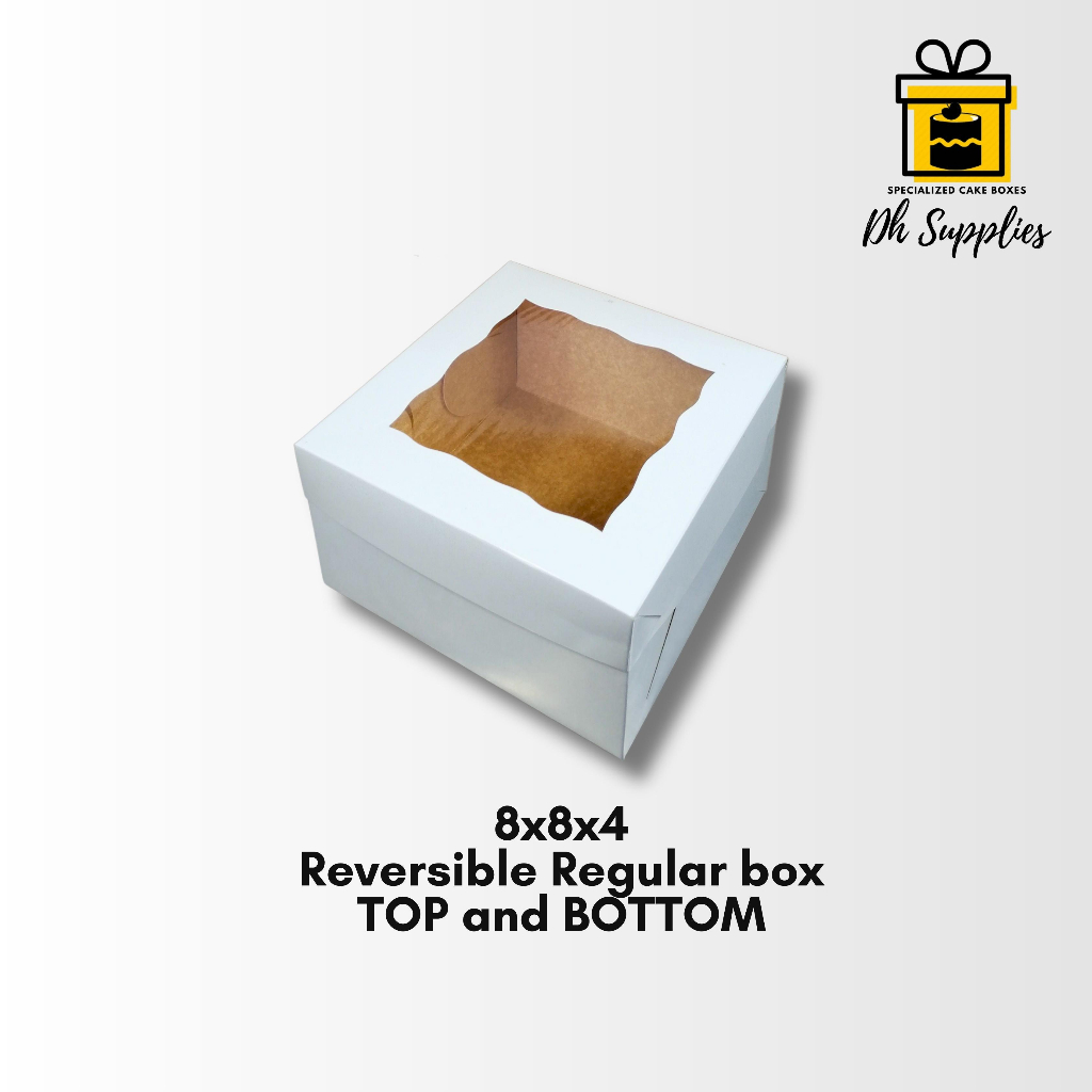 Cake Box 8x8x4 (10pcs per pack) top and bottom | Shopee Malaysia