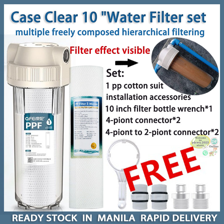 Transparent shell water filter set can be composed of multiple levels ...
