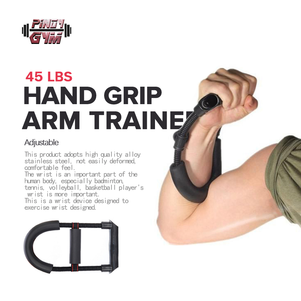 45 LBS Hand Grip Arm Trainer Adjustable Forearm Hand Wrist Exercises ...