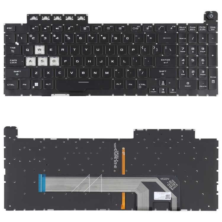 Asus TUF Gaming F15 FX506 FA506 FX706 FA706 FA706IU US Version Keyboard with Backlight | Shopee ...