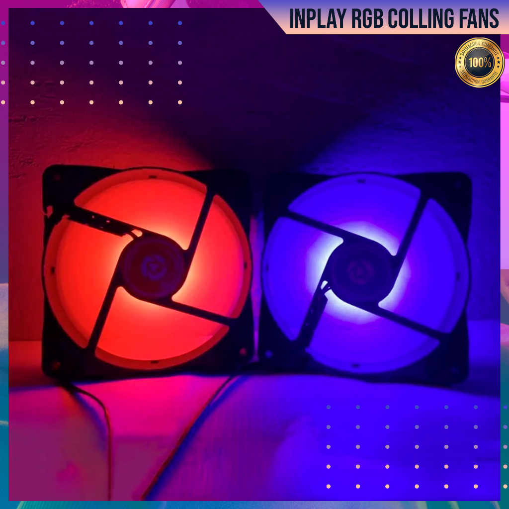INPLAY 12BL/12RL silent Symphony RGB cooling fan 120MM radiator pc ...
