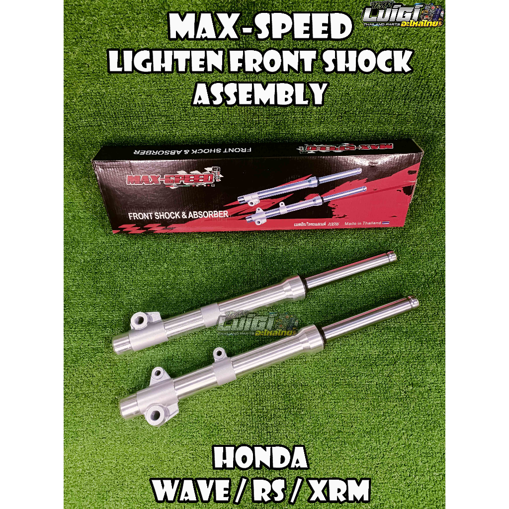 HONDA WAVE / RS / XRM LIGHTEN FRONT SHOCK ASSEMBLY MAX-SPEED V1 MADE ...