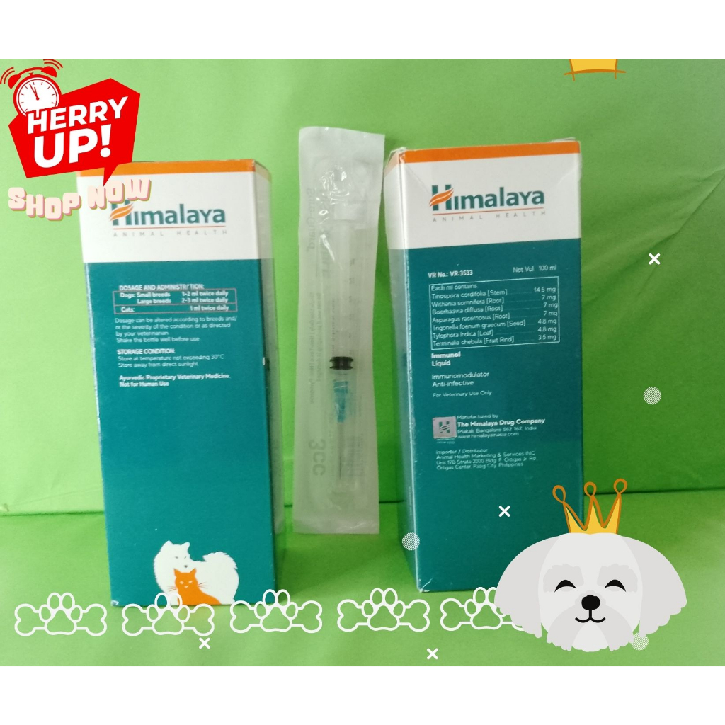 Himalaya Immunol Liquid 100ml with Syringe(green box) | Shopee Malaysia