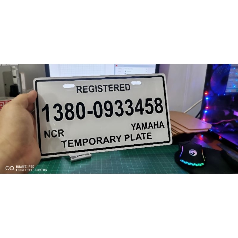 Temporary Plate Number LTO Format 3mm/4mm | Shopee Malaysia