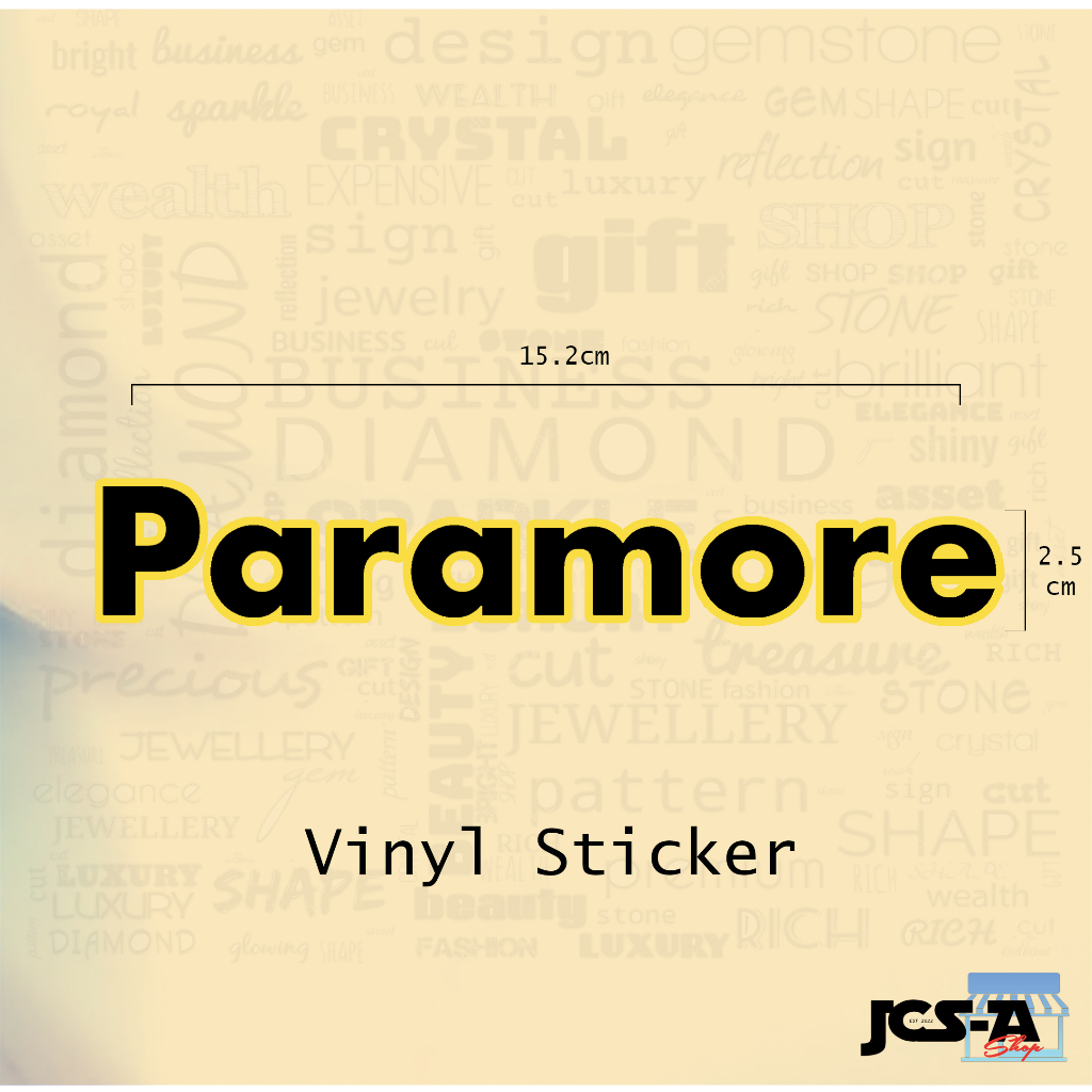 JCS_ Paramore Vinyl Sticker | Shopee Malaysia