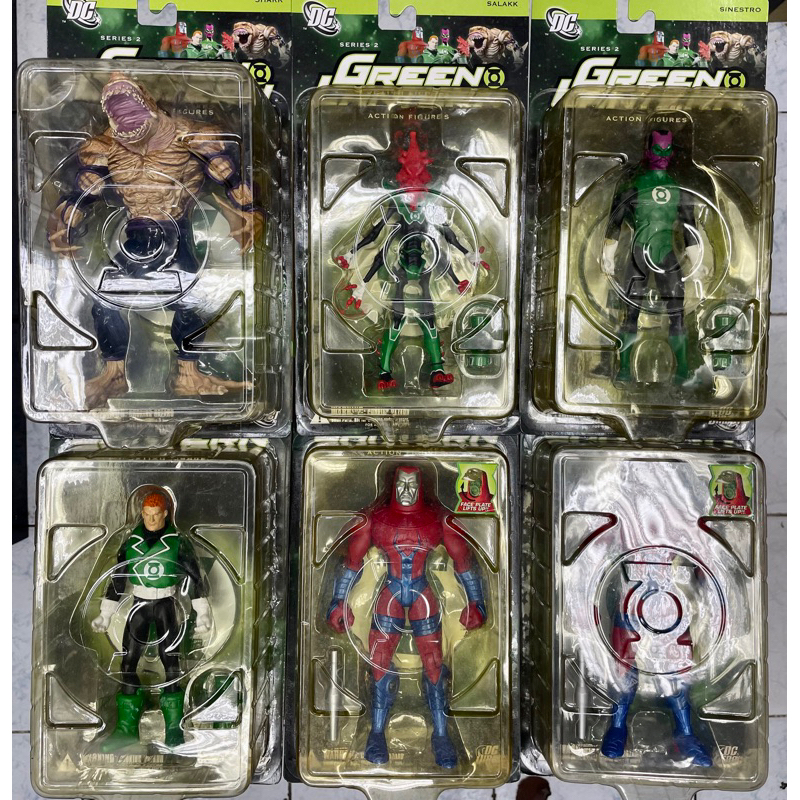 DC Direct Green Lantern Series 2 Shark, Salakk, Sinestro, Guy Gardner ...