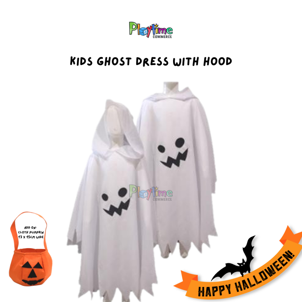 Kids Ghost Dress Halloween Ghosts Costume Trick or Treat White Lady ...