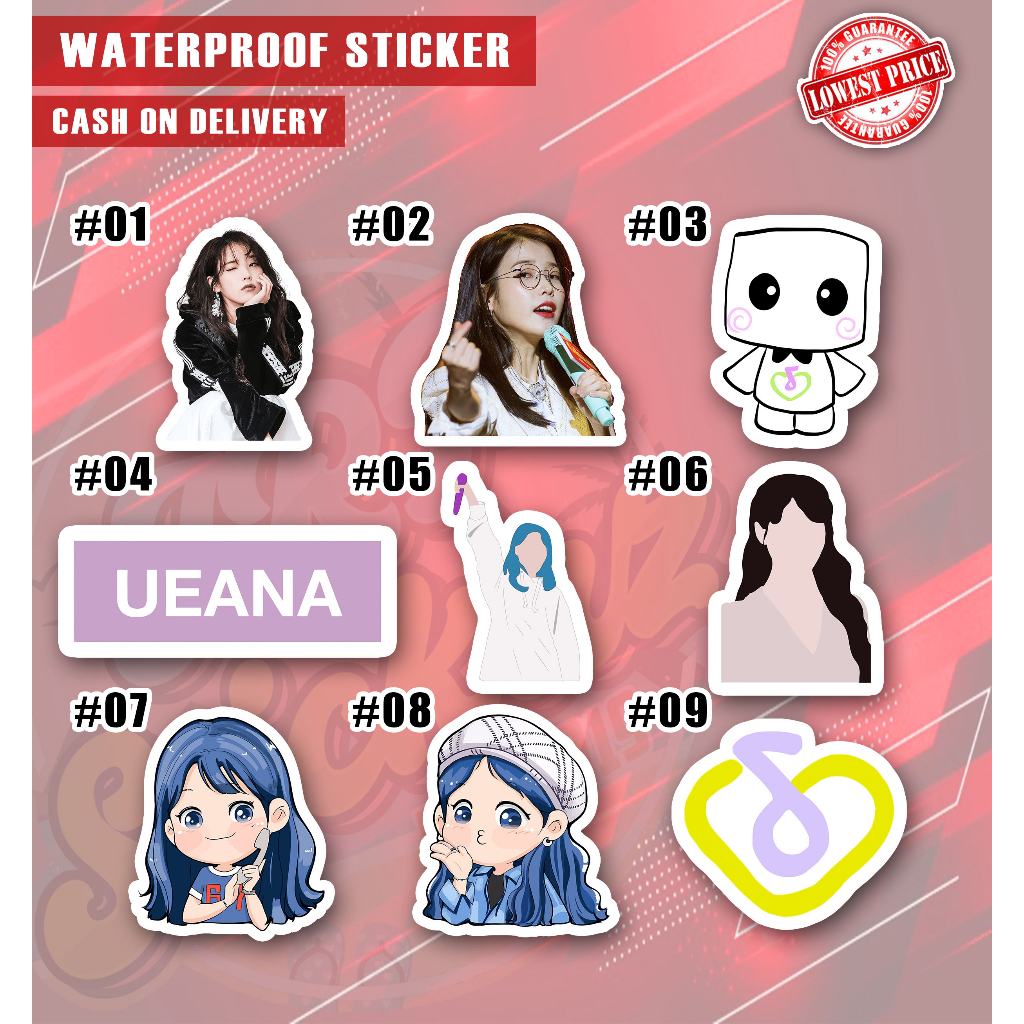 IU ( Lee Ji-eun ) Kpop Idol | Waterproof Sticker | Shopee Malaysia