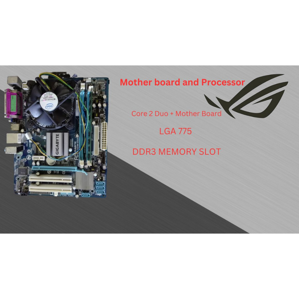 LGA 775 + Core 2 Duo Processor ( Bundle ) | Shopee Malaysia