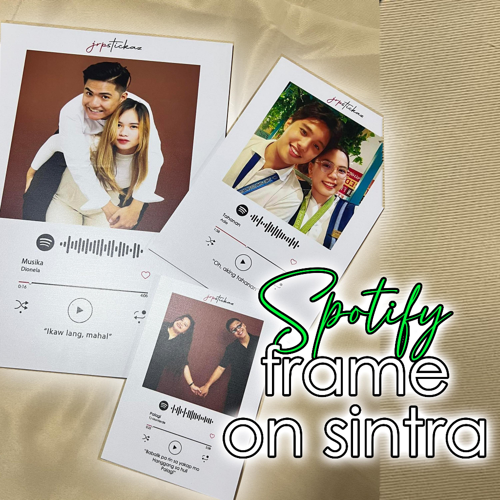 Trendy Spotify Frame on 5mm Sintra Board (No drilling needed) | Shopee ...