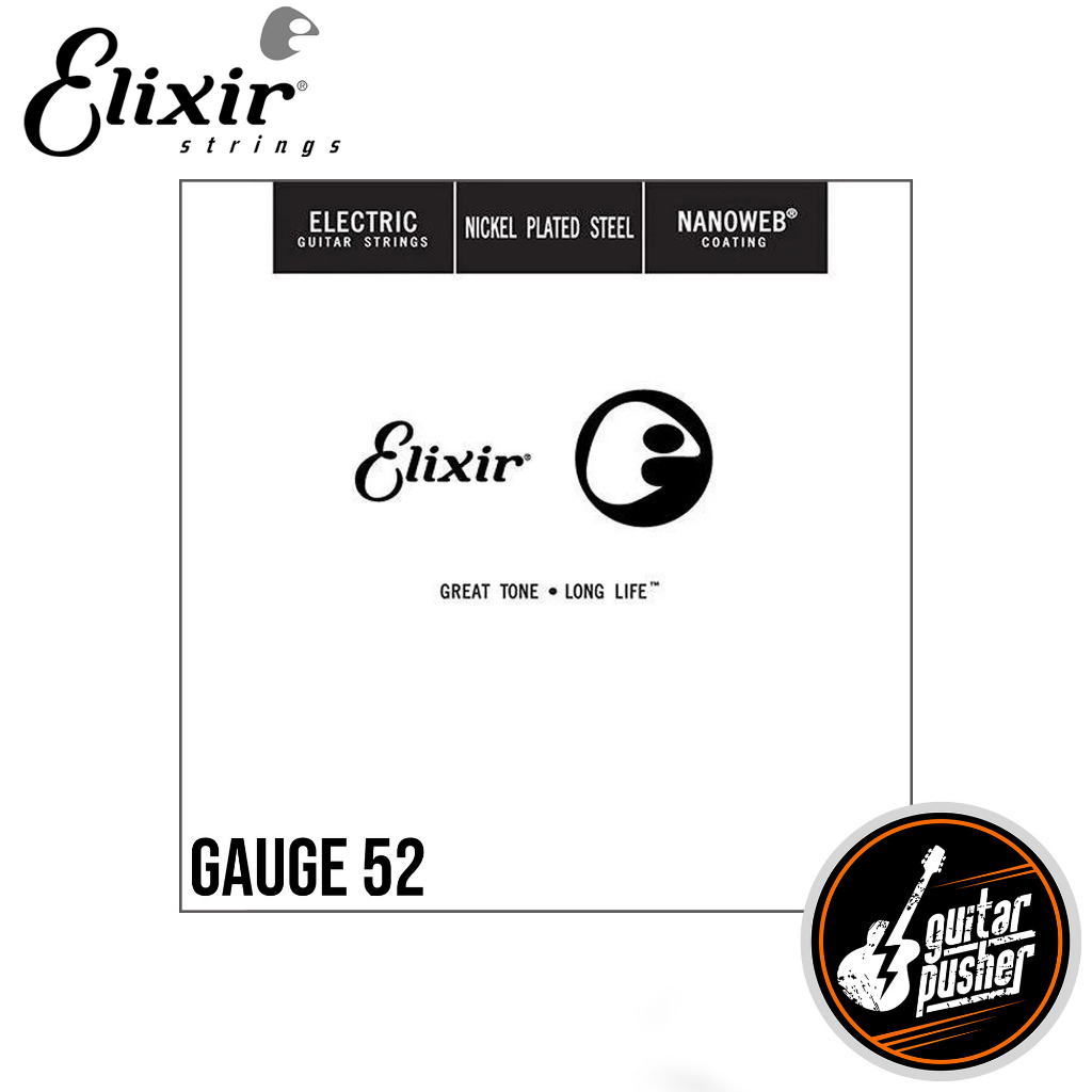 Elixir Electric Nickel Plated Steel Single Electric Guitar String with ...