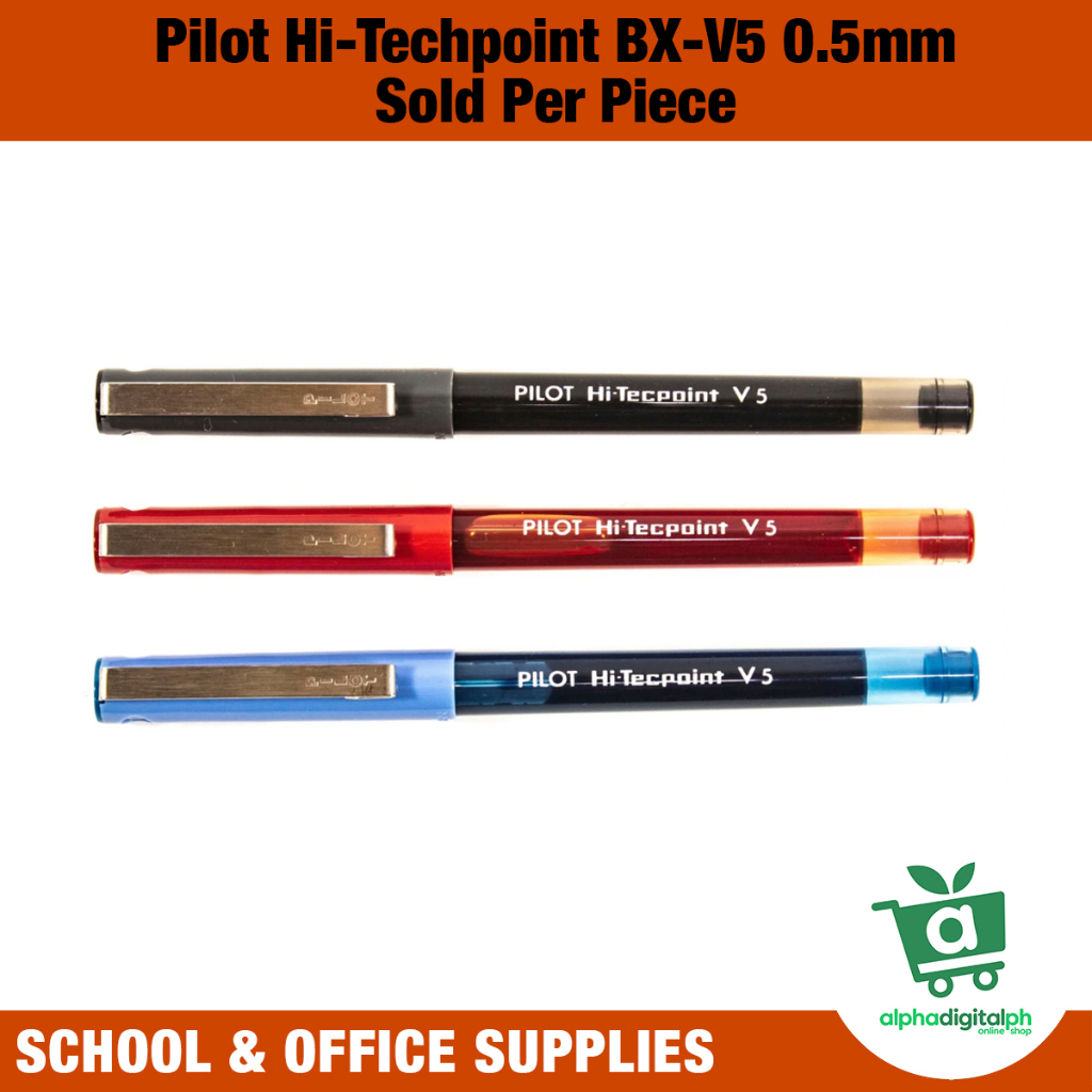 Pilot Hi-Techpoint BX-V5 0.5mm Black Blue Red Sold Per Piece | Shopee ...
