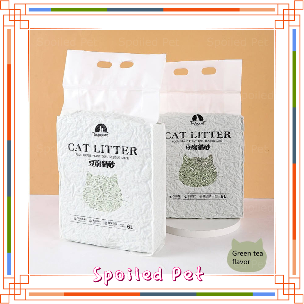 Spoiled Pet Cat Litter 6L Food Grade Plant Tofu Residue Made Super ...