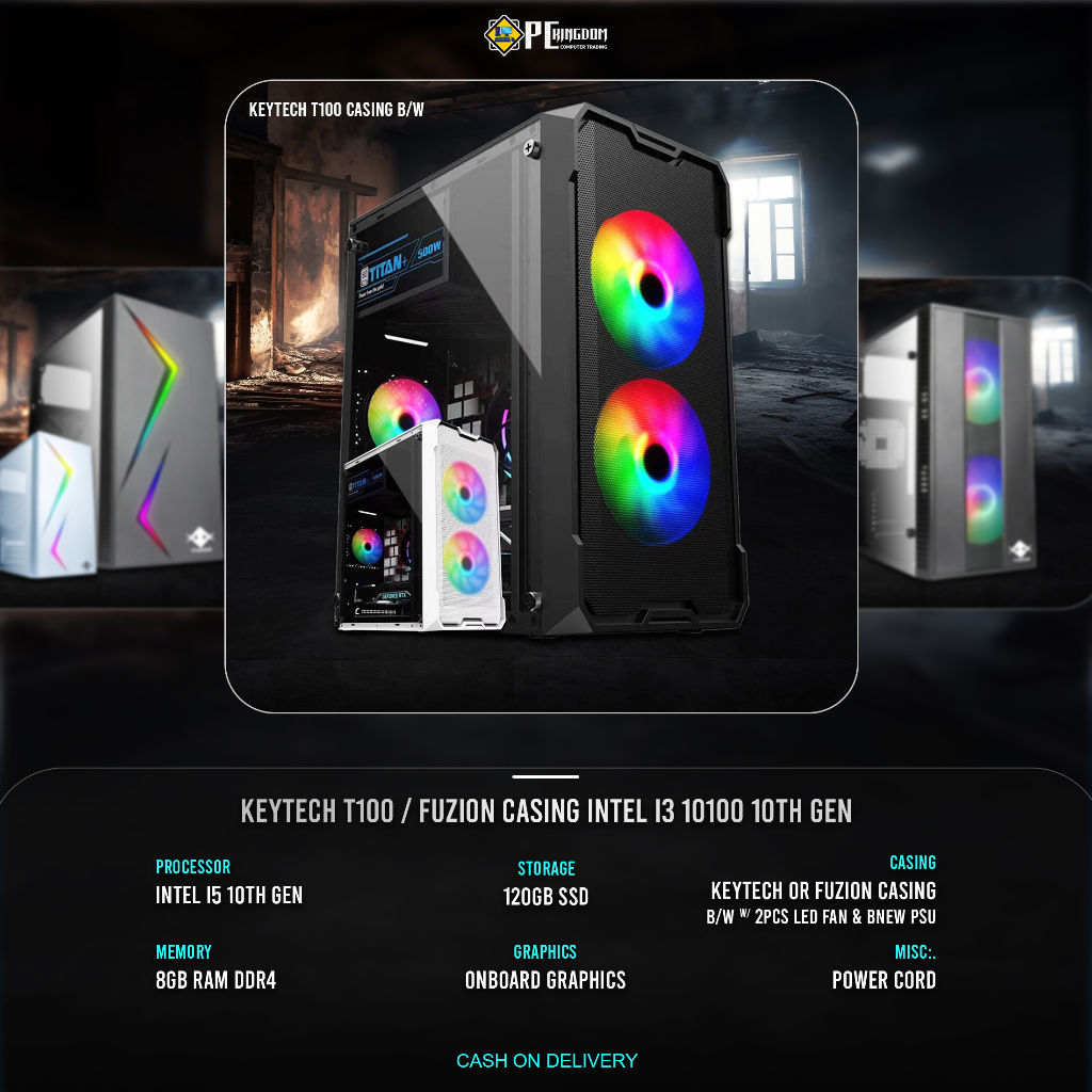 BRANDNEW SYSTEM UNIT i3/i5 12th gen|i3/i5 10th gen 8GB DDR4 120GB SSD W ...