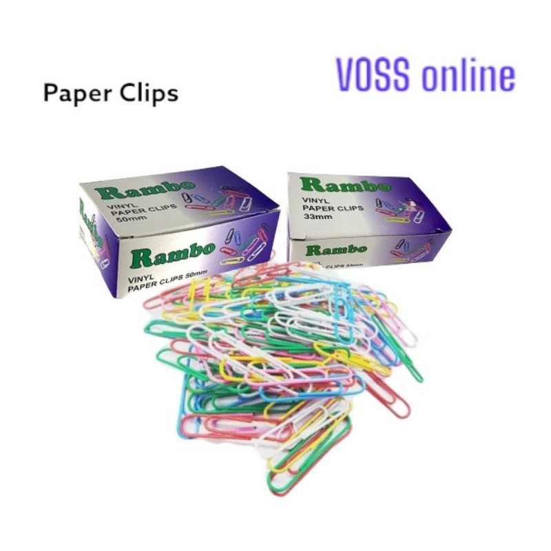 Paper Clips Coated Assorted Color sold per box | Shopee Malaysia