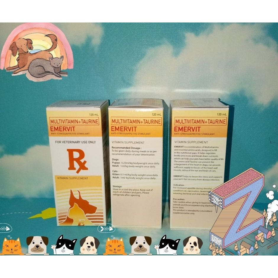 EMERVIT Multivitamins + Taurine 120 ml with Free Syringe | Shopee Malaysia