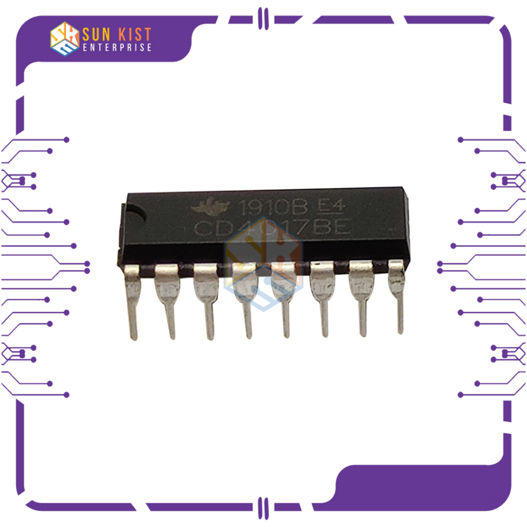 CD4017BE DIP16 CD4017 DIP CD4017B DIP-16 new and IC 4017 CD4017 Decade Counter Divider IC t ...