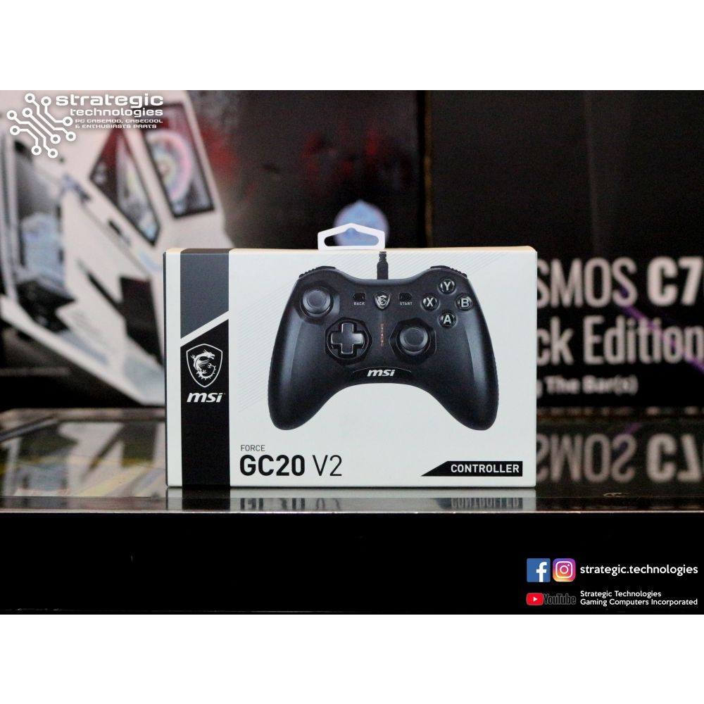 MSI Force GC20 V2 Wired Gamepad Controller - Black | Shopee Malaysia