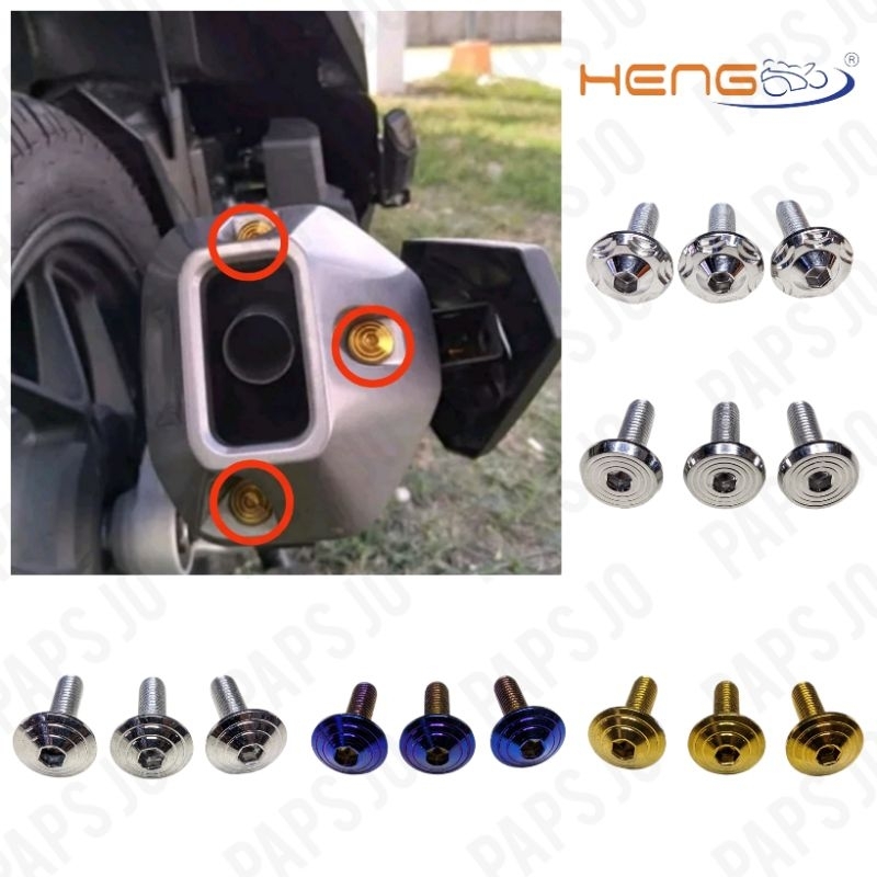 HENG MUFFLER END BOLTS 3PCS HONDA ADV, CLICK V2/V3 | Shopee Malaysia