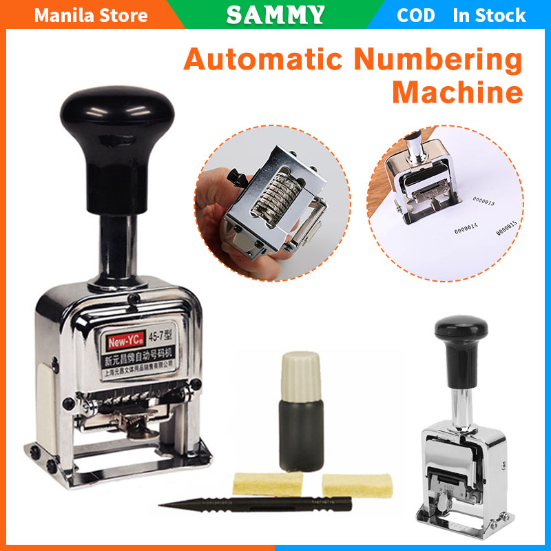 7-Digit Numbering Portable Small Marker Zeroing Automatic Numbering ...
