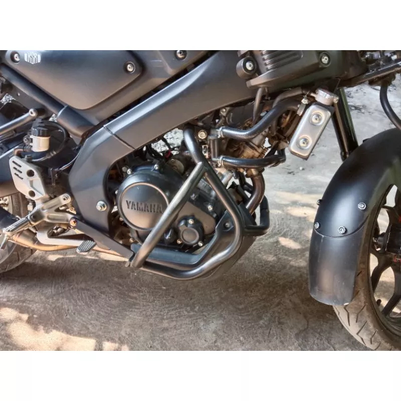 Yamaha Xsr 155 - Heavy Duty Belly Crash Guard Design 2 with Powder ...