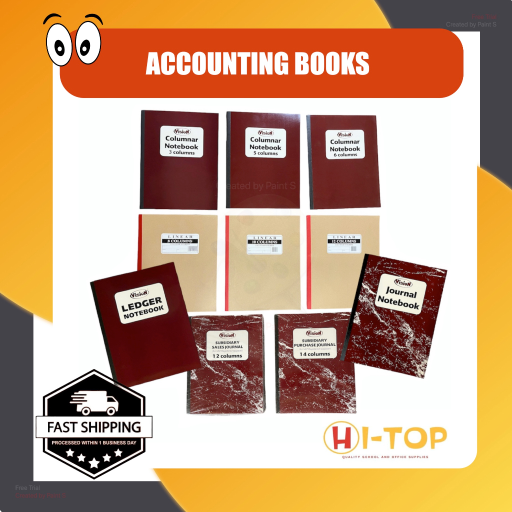 Accounting Books sold per Piece Journal , Ledger, Subsidiary & Purchase ...