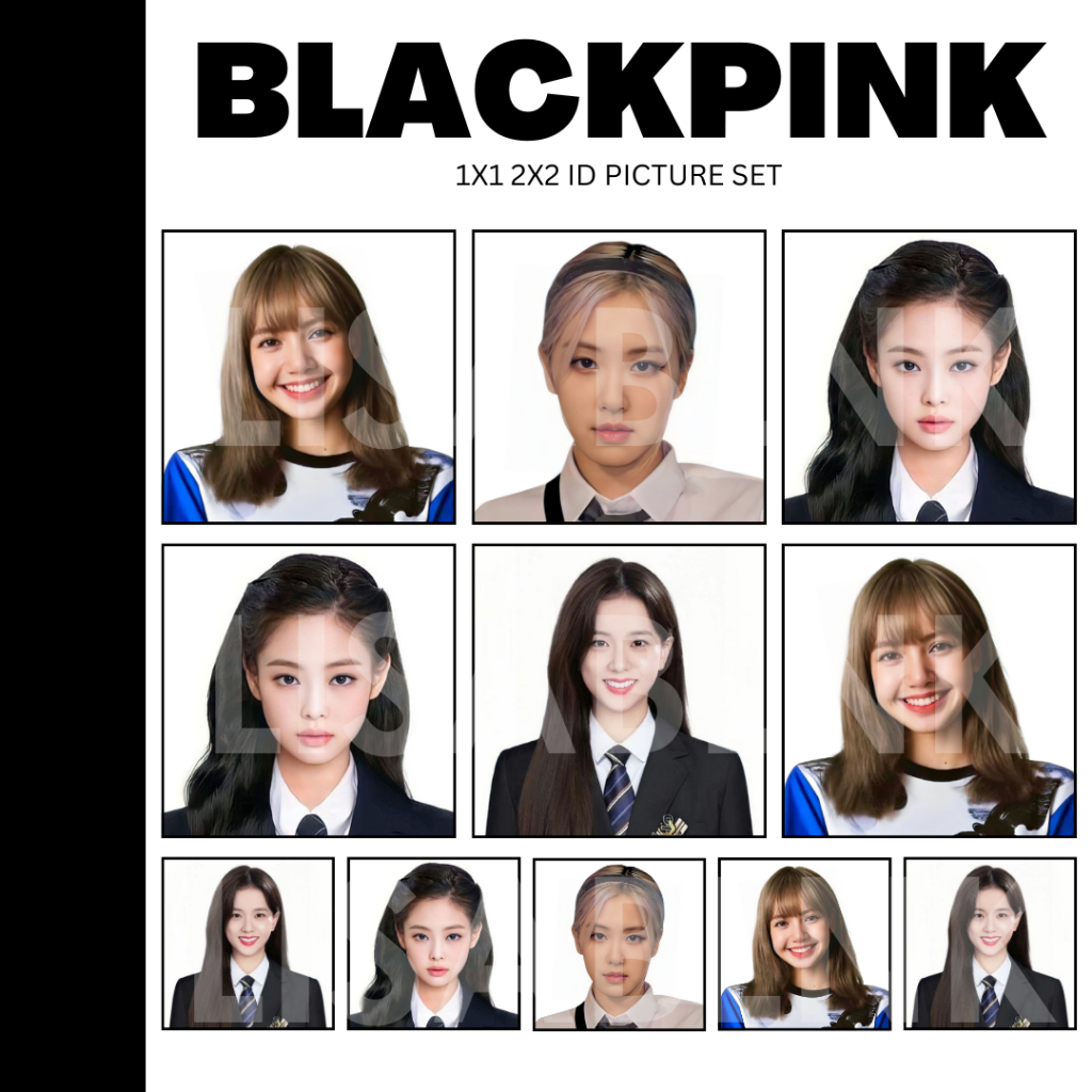 Blackpink [Jisoo, Jennie, Rosé, Lisa] 1x1 2x2 ID photo | Shopee Malaysia