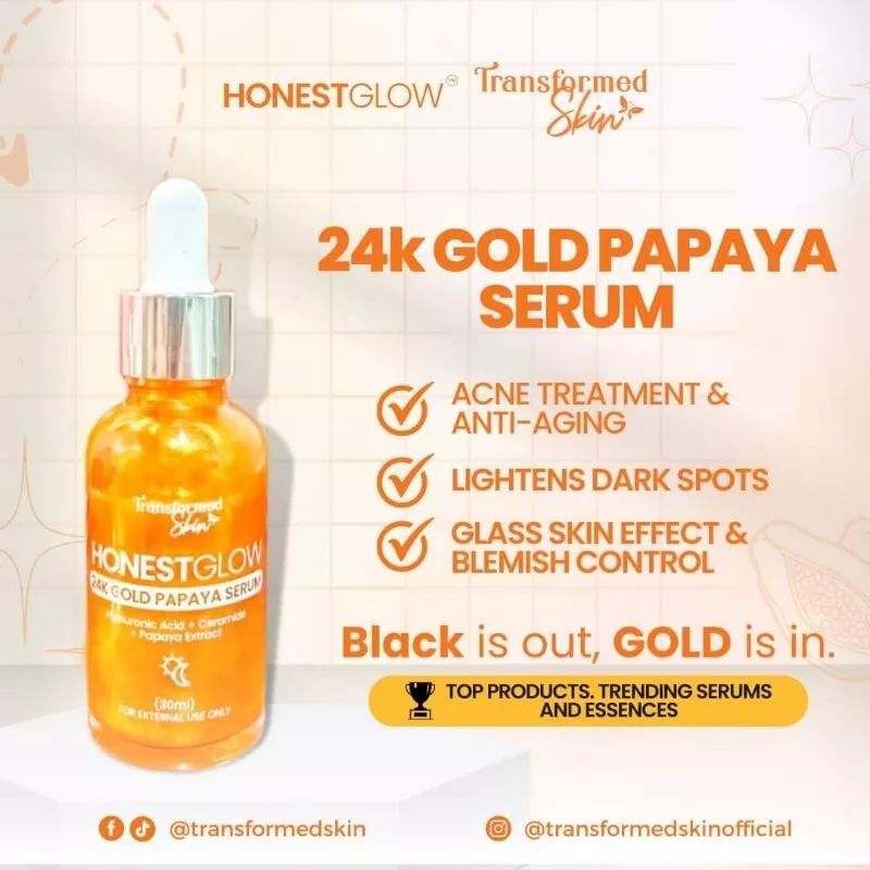 HONEST GLOW 24K GOLD SERUM BY DAVE VILLANUEVA 30ML | Shopee Malaysia