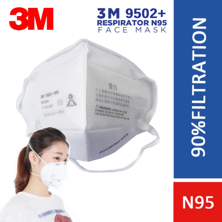 3M 9502+N95 Particulate Respirator Face Mask 1’s | Shopee Malaysia