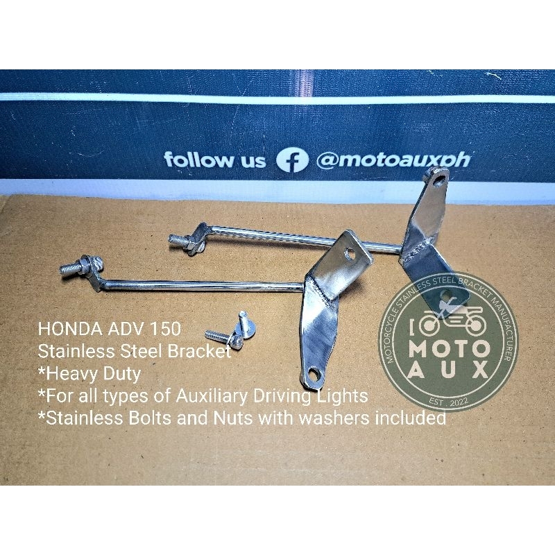 HONDA ADV 150 STAINLESS MINI DRIVING LIGHT BRACKET | Shopee Malaysia