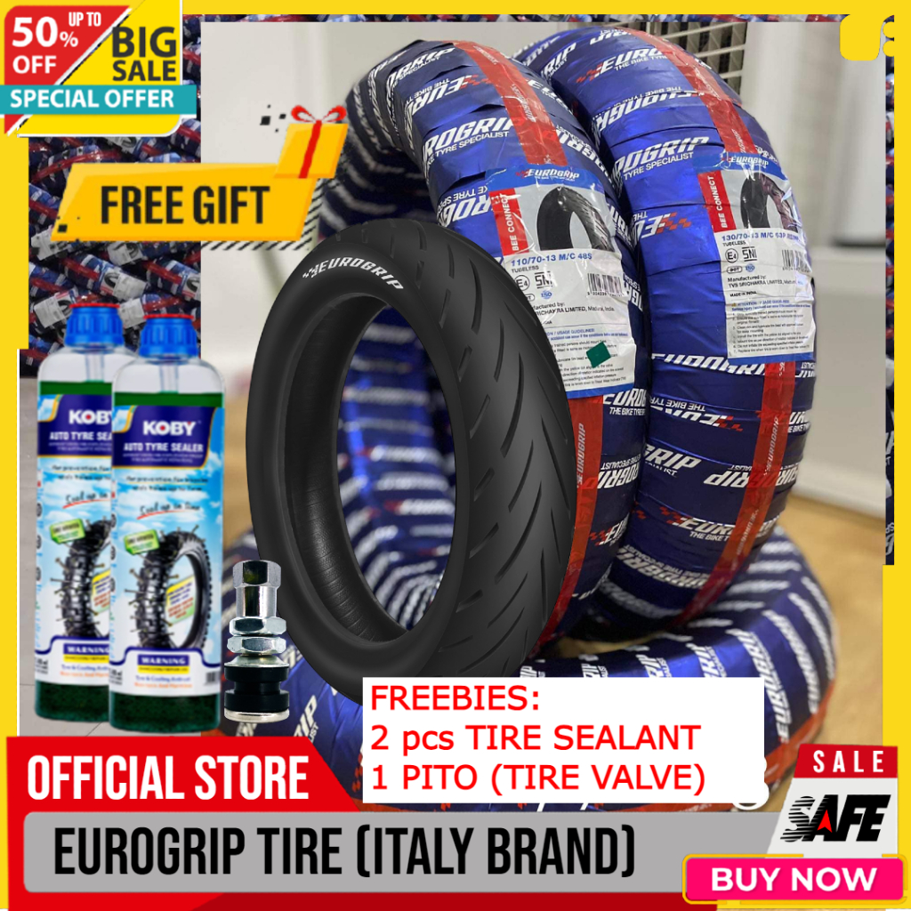 EUROGRIP TIRES (Designed in Italy) Dual Compound w/ Freebies (Sealant ...