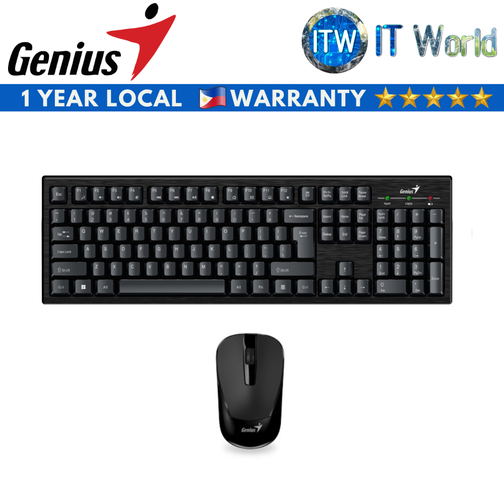 Genius Smart KM-8101 Wireless Multimedia Keyboard and Mouse Combo ...