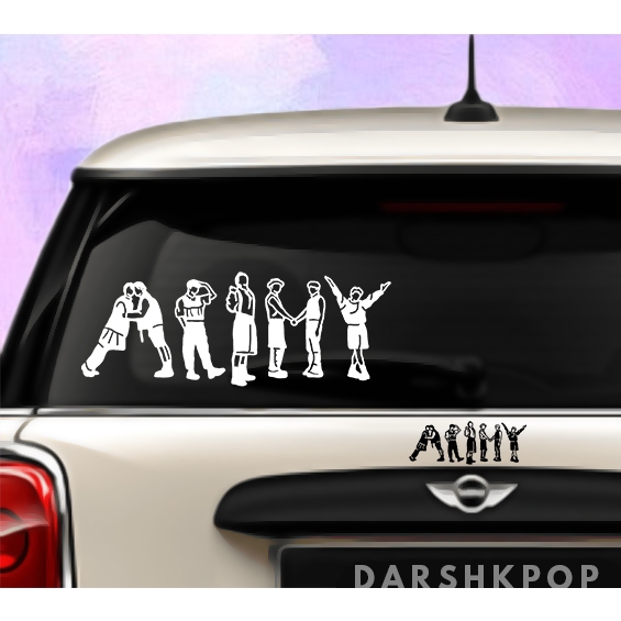 BTS Army Decals Waterproof Big Size for Car Sticker Motor Sticker ...