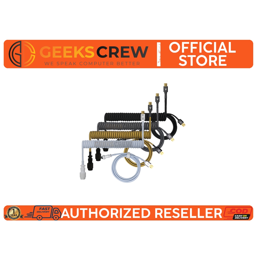 Fantech AC701 Type C Coiled Cable Aviator Detachable Connector 1.75M ...