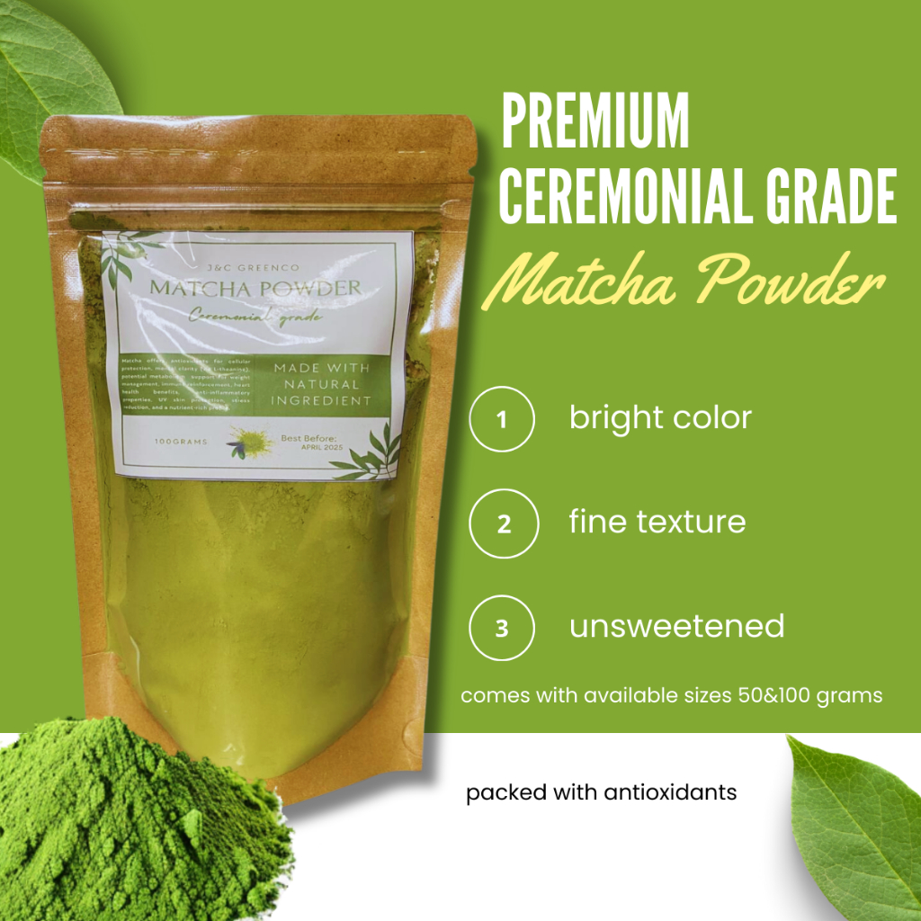 Healthy Matcha Ceremonial Green Tea Powder - Premium and Unsweetened ...